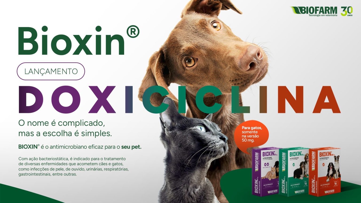 Conheça BIOXIN®, o mais recente lançamento da Biofarm - Biofarm